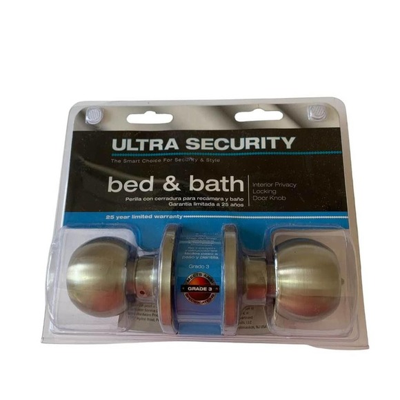 Ultra Security | Other | New Ultra Security Bed Bath Knob Lockset ...